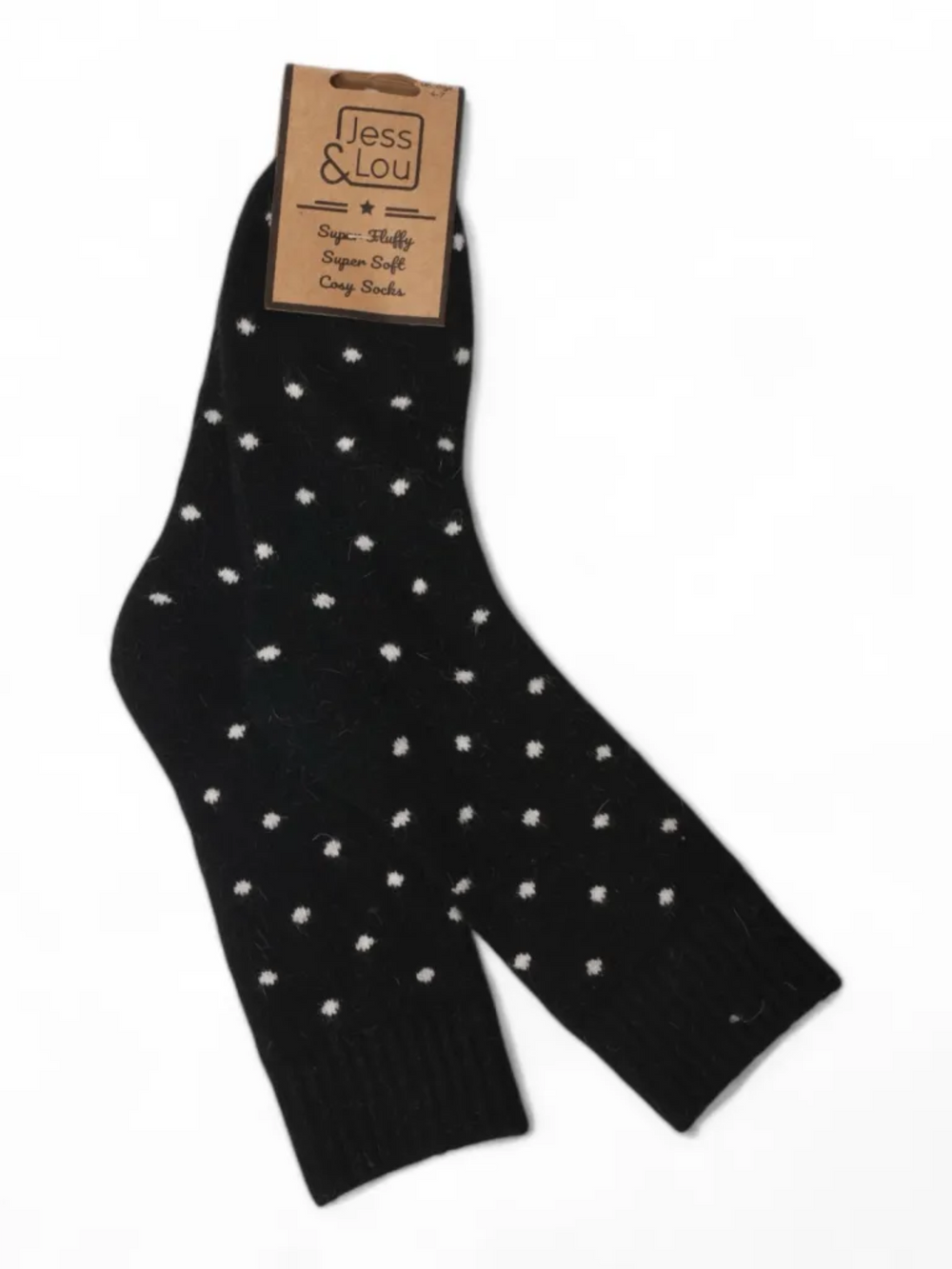 Jess & Lou SL118 Black Dots Polkadot Socks
